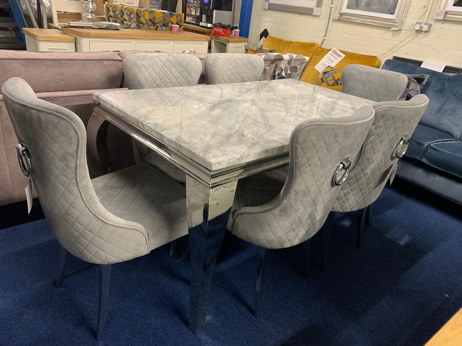 Glenkeen Furnishings. Florence 1.5m Dining Table + 6 Florence Dining Chairs