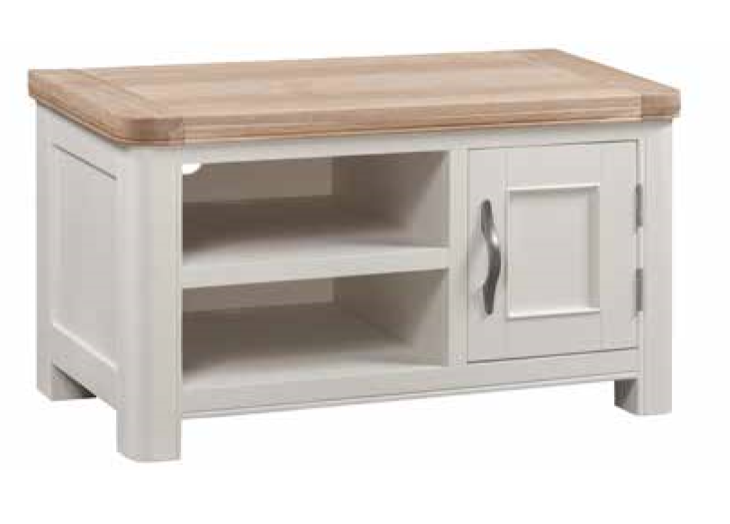 Glenkeen Furnishings. Stow Painted Small TV Unit (White)
