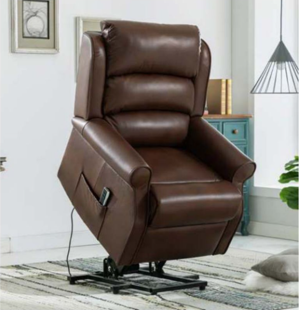 Glenkeen Furnishings. Windsor Dual Motor Lift & Rise Chair (Full Leather)