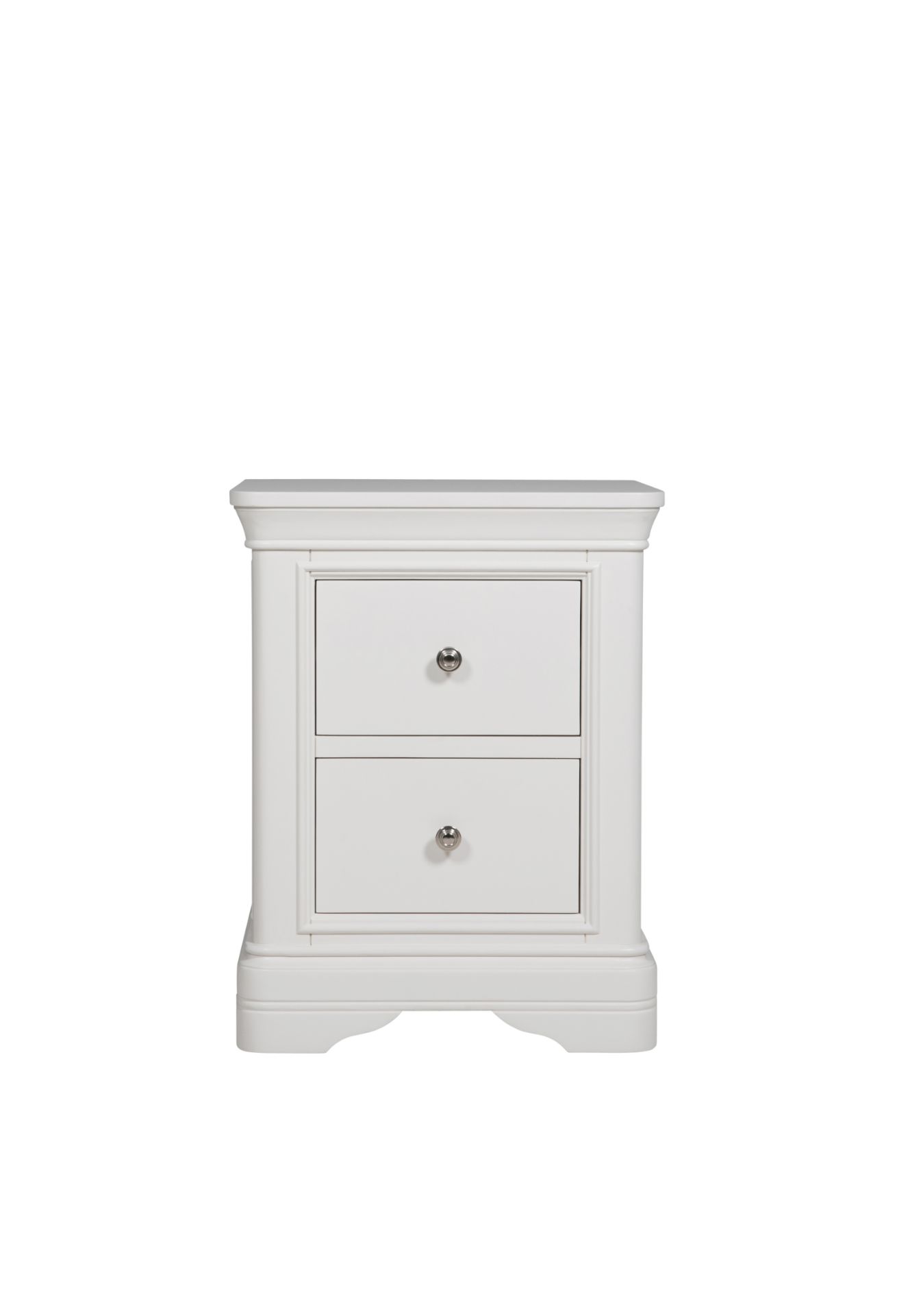 Glenkeen Furnishings. Mabel Bedside Locker (White)