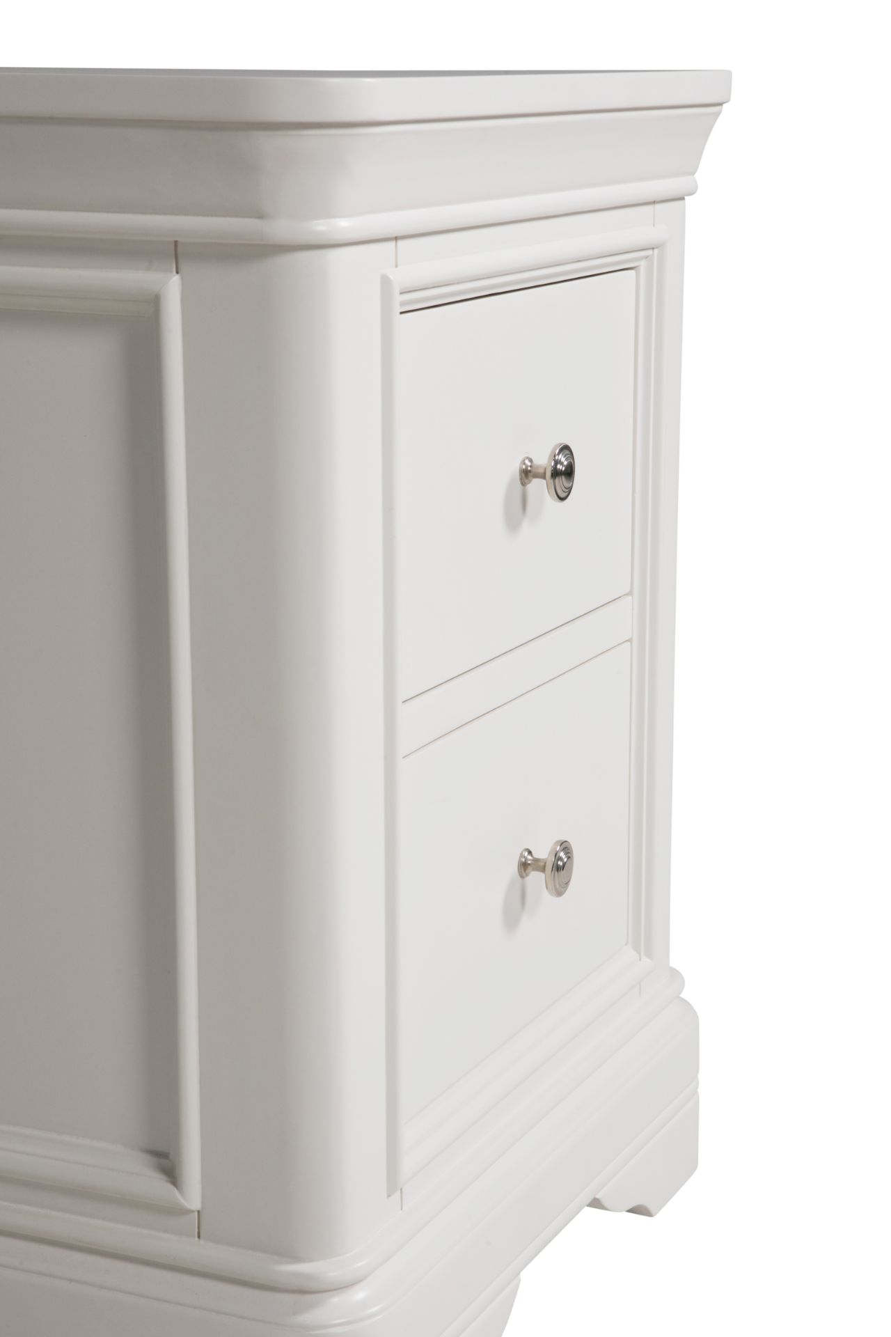 Glenkeen Furnishings. Mabel Bedside Locker (White)