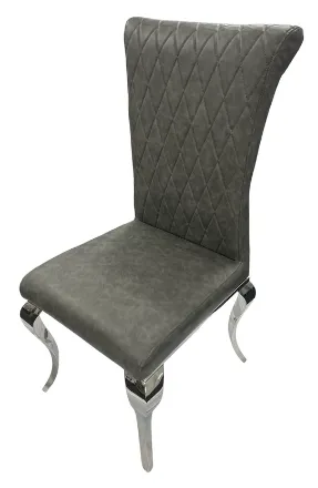 Grey wipeable dining chairs store